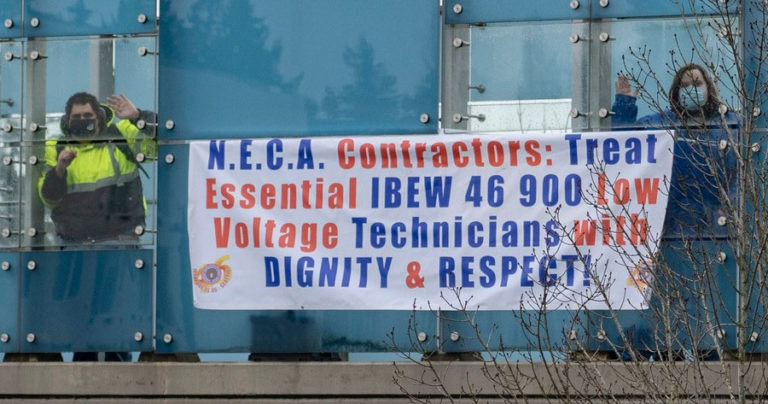 NECA pushes IBEW 46's '900' to the brink of a strike — The STAND