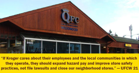 Call out Kroger/QFC for bullying, store closures on Thursday — The STAND