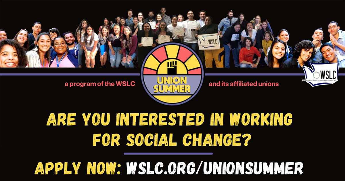 Apply now for WSLC's Union Summer internships