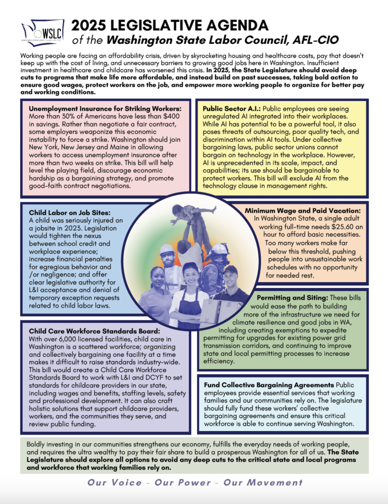 WSLC's 2025 Legislative Agenda — The STAND