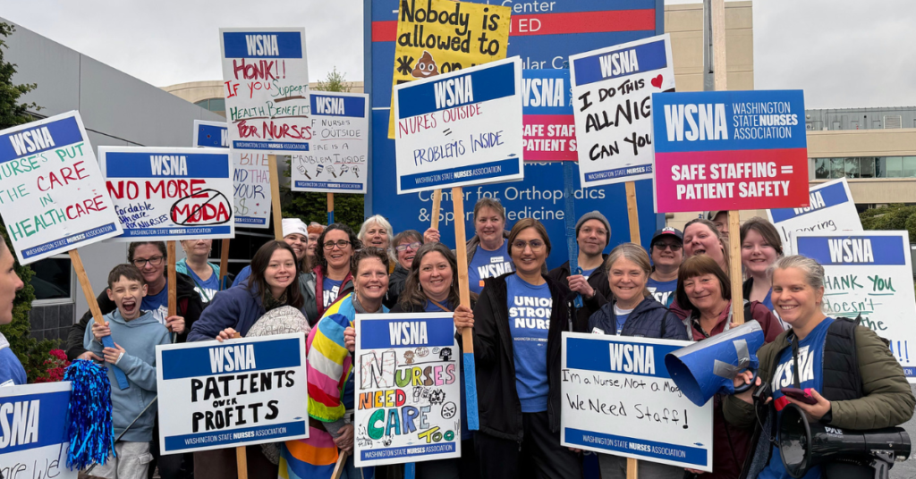 WSNA nurses picket St. Joe's — The STAND