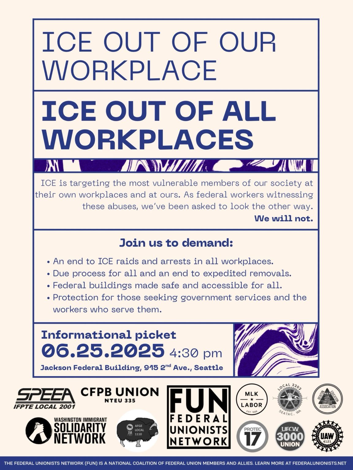 Federal workers: 'ICE Out of Our Workplaces' — The STAND