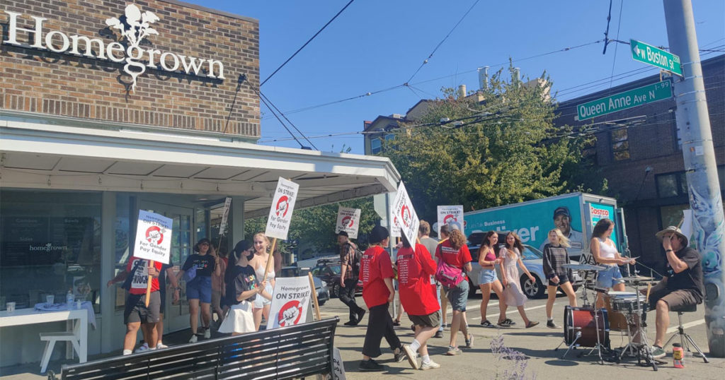 Homegrown workers strike at Seattle, Redmond locations