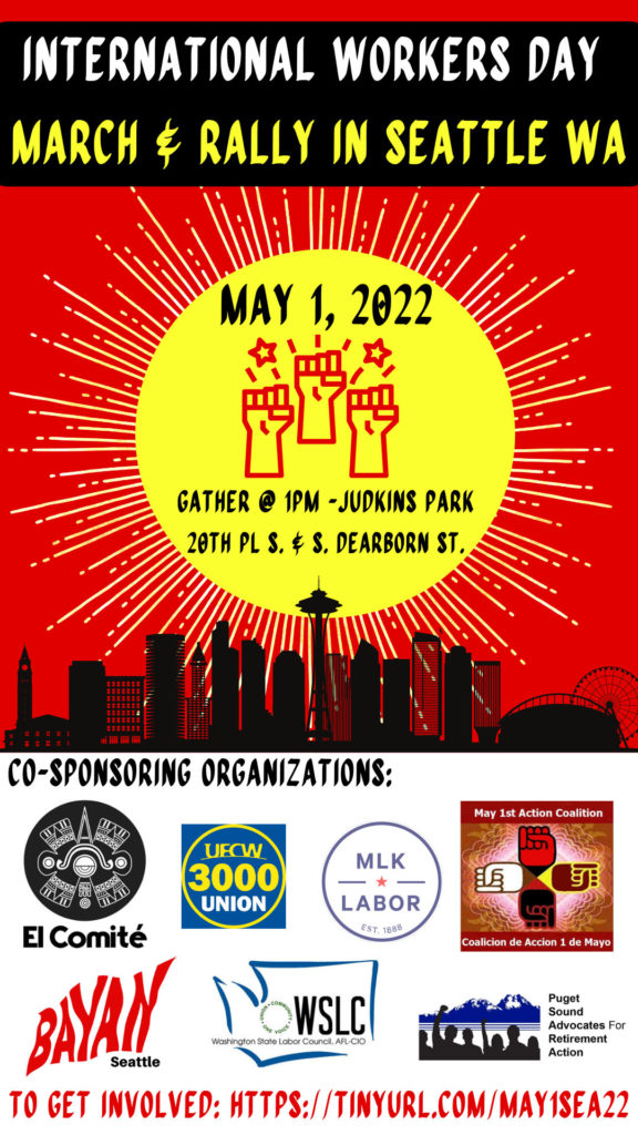 Participate in May Day events on Sunday