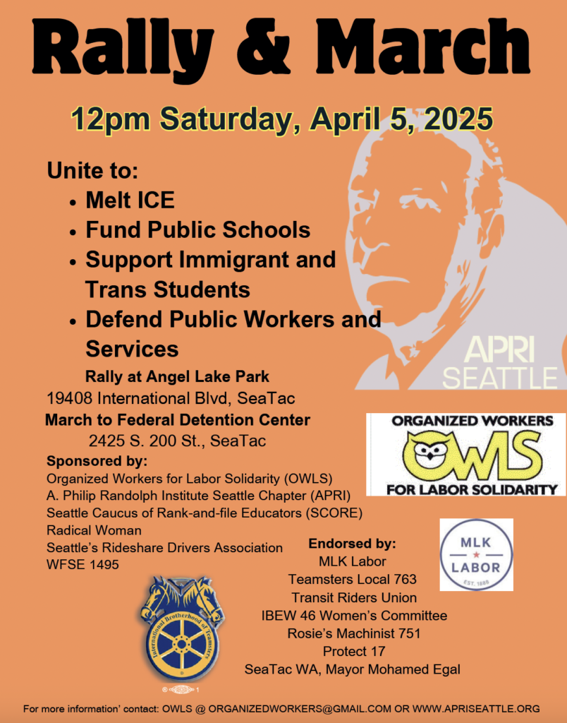 Rally & march against anti-worker attacks — The STAND