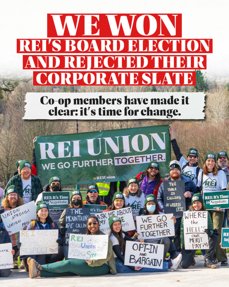 A win for REI union workers and Co-op members — The STAND