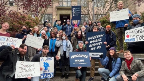 Western Wash. University student employees vote ‘Union YES!’