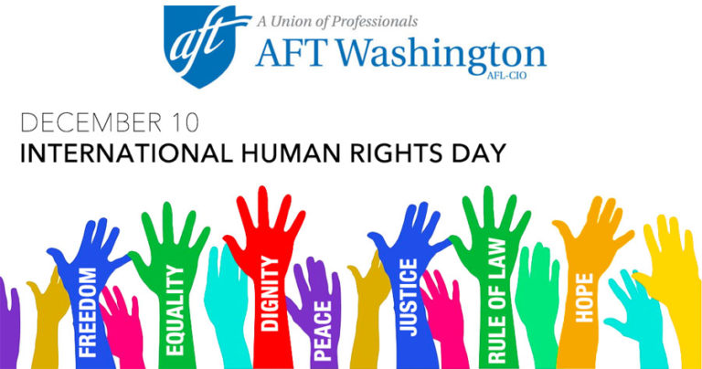 AFT Washington plans human rights event Dec. 10 via Zoom