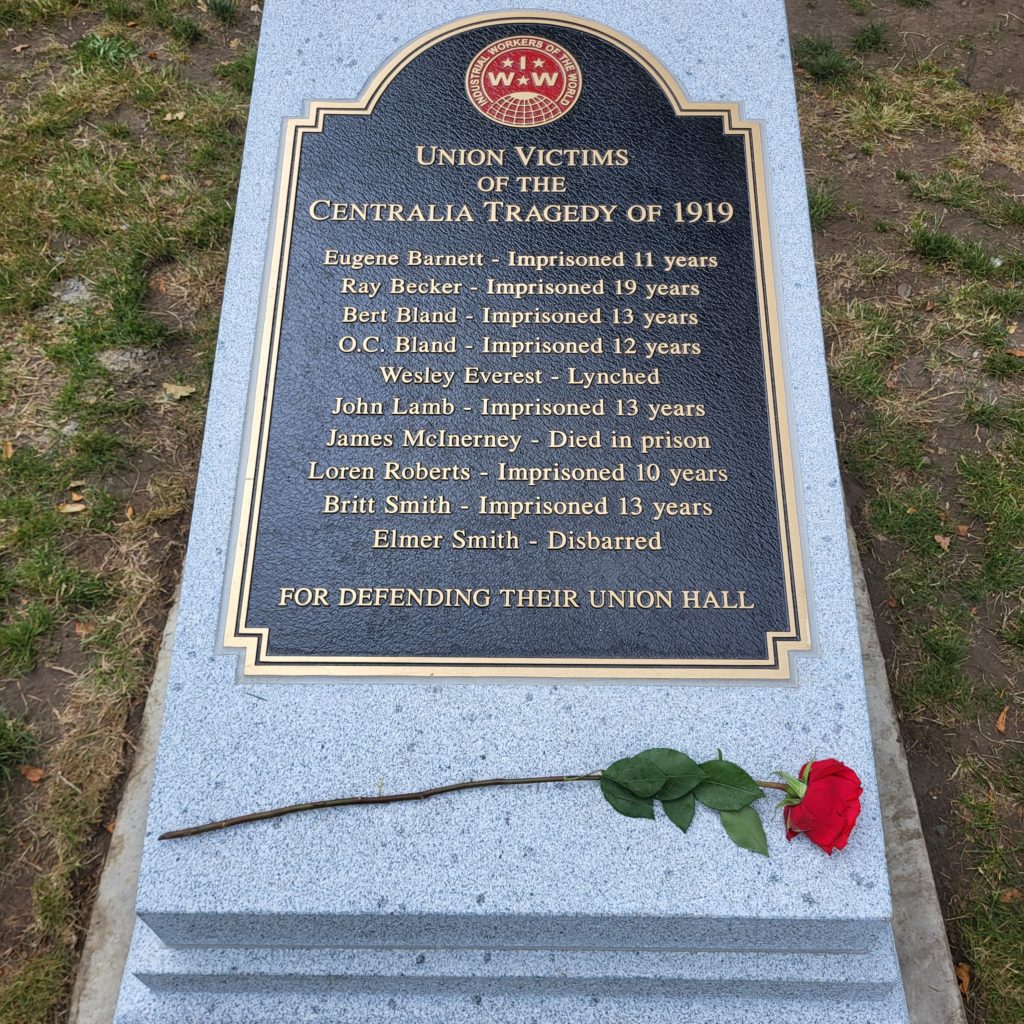Centralia Monument dedicated — The STAND