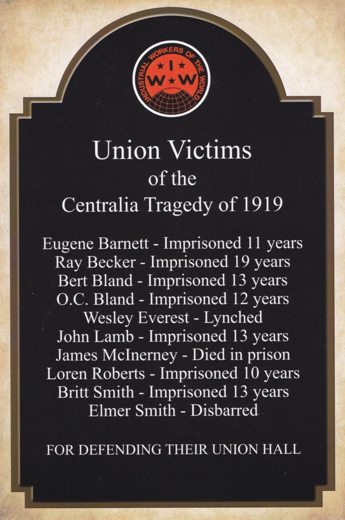 Commemorating the 1919 Centralia tragedy — The STAND