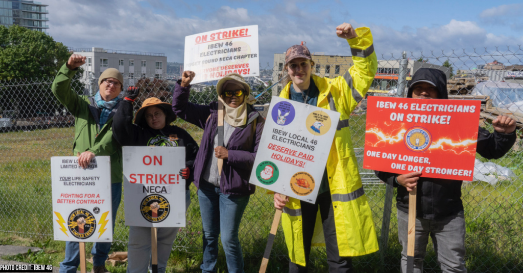 IBEW 46 LE electricians vote down offer — The STAND