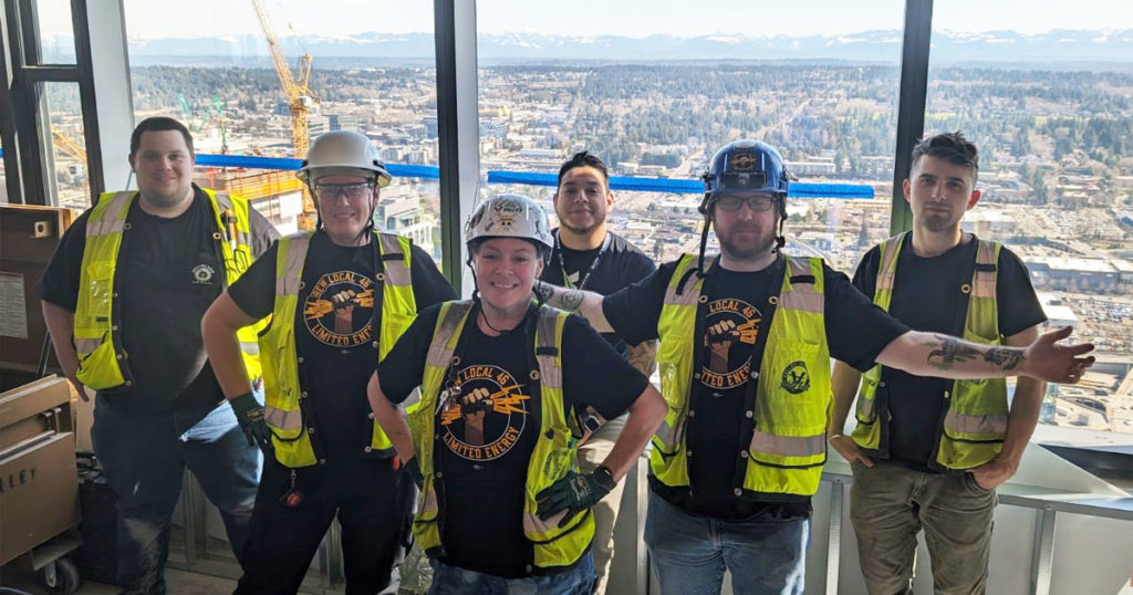 IBEW 46 Limited Energy Electricians are on STRIKE