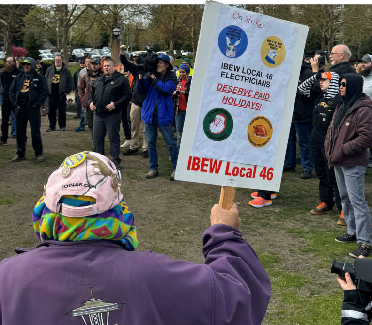 Labor's backing IBEW 46 electricians 'as long as it takes'