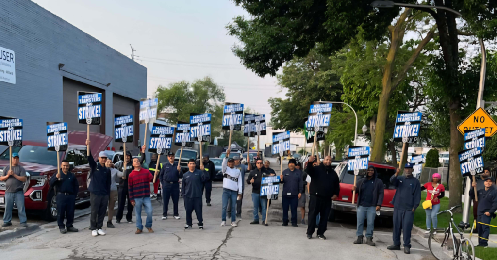 Chicago Teamsters at Mauser strike — The STAND