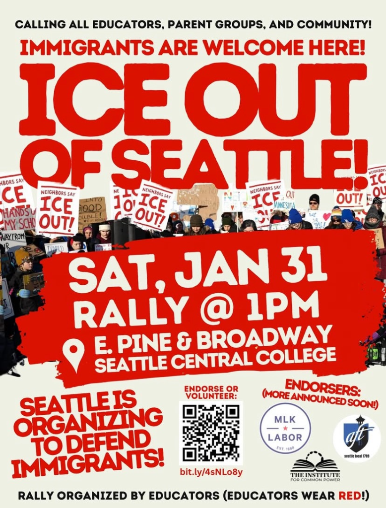Educators, allies to rally against ICE presence in Seattle — The STAND