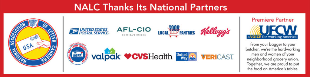 NALC's Stamp Out Hunger® Food Drive will be May 13