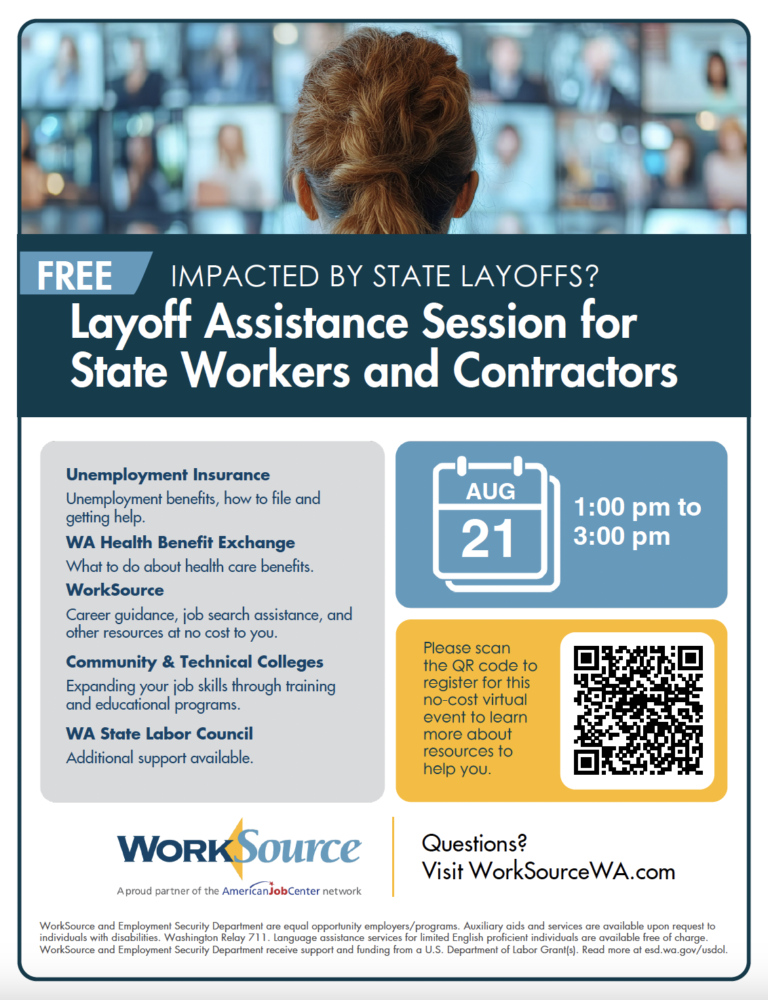 Layoff assistance for state workers — The STAND