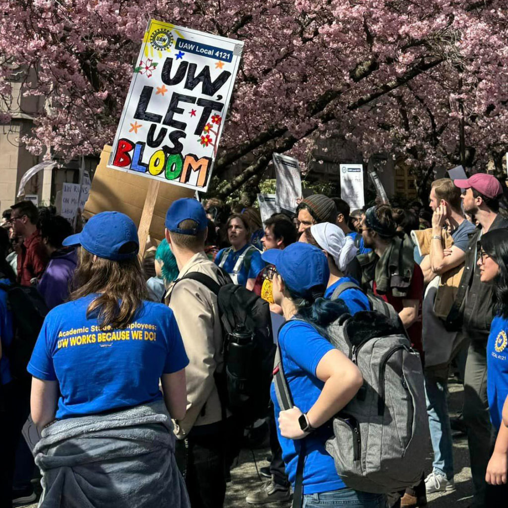 Hundreds of ASEs rallying for UW 'where all can bloom'