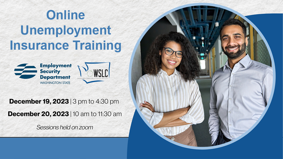 WSLC, ESD offer Unemployment Insurance trainings Dec. 19-20